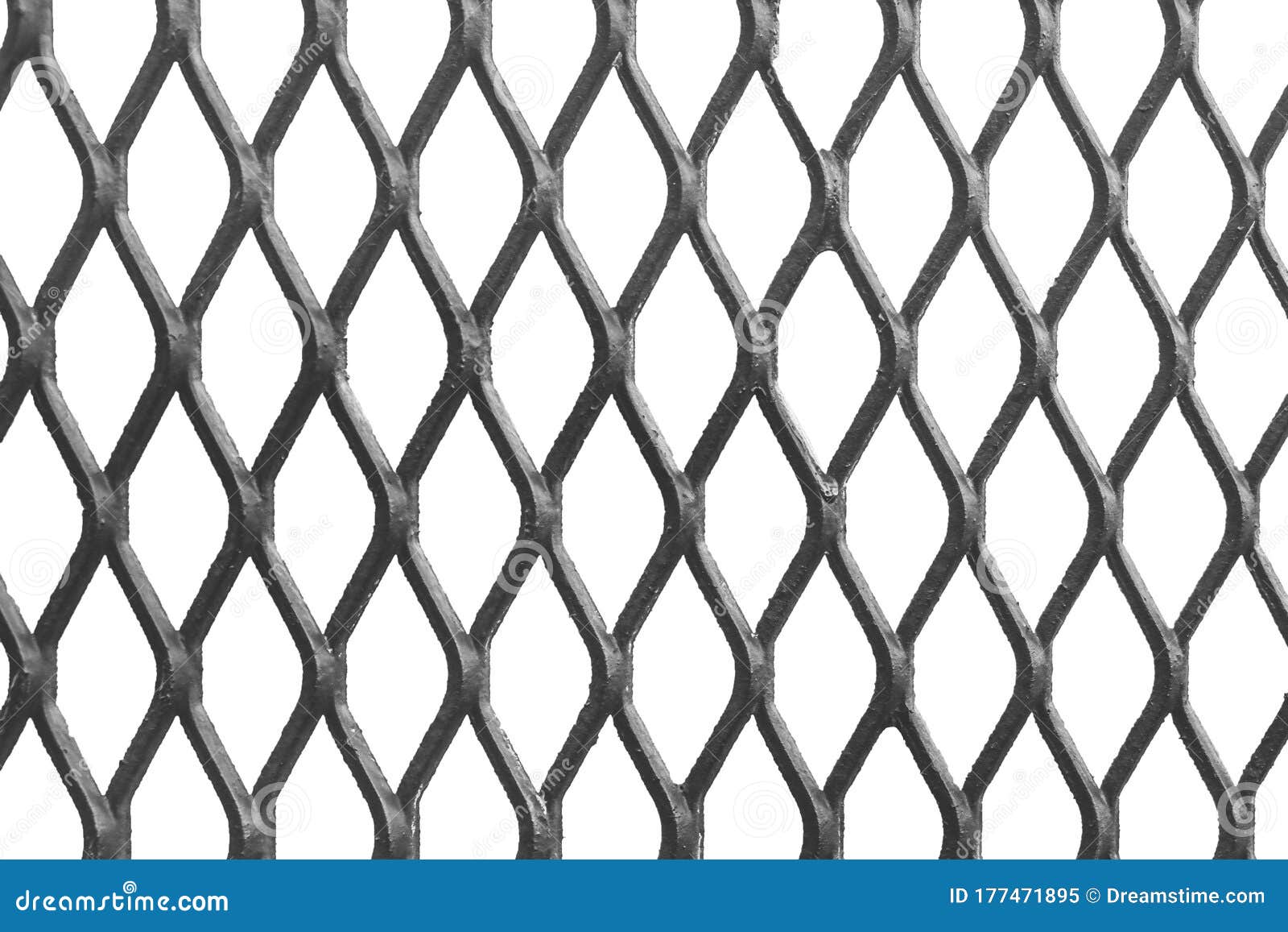Grating Iron Pattern with White Background Stock Illustration ...