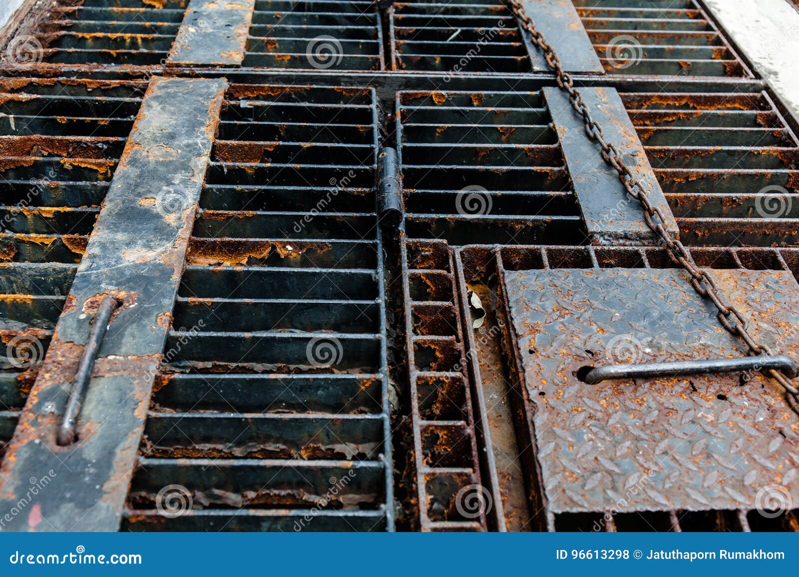Grating steel stock photo. Image of iron, grating, rough - 96613298