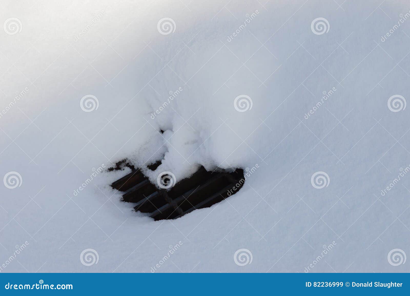 Grating Surrounded by Snow stock image. Image of johnsoncity - 82236999