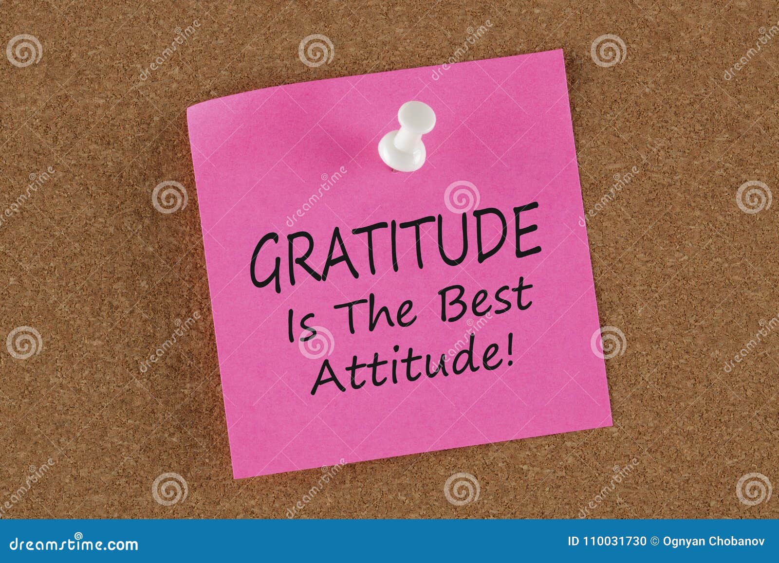 Gratitude is the Best Attitude Written on Remember Note Concept Stock ...