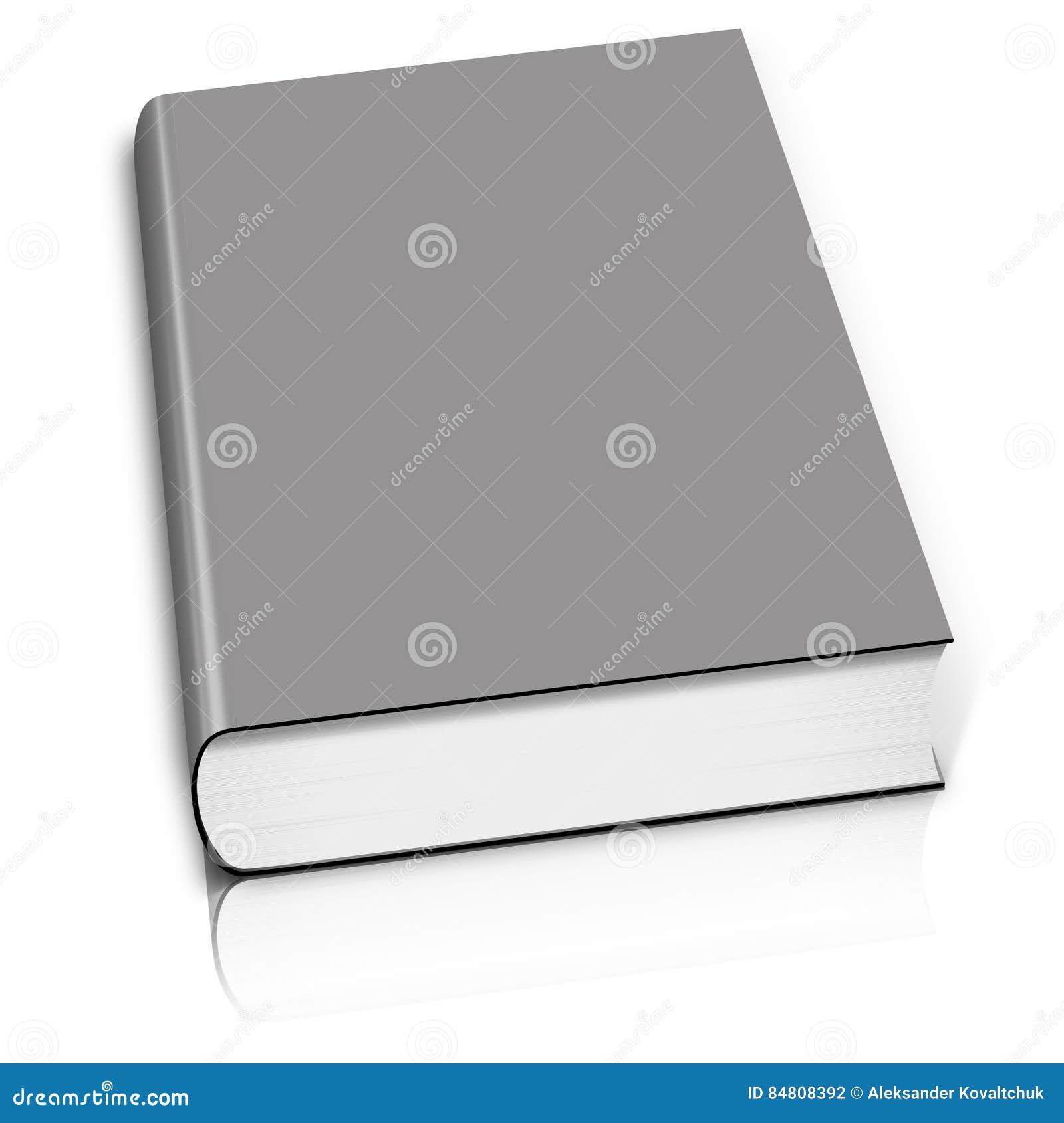 Graues Buch stock abbildung. Illustration von papier - 84808392