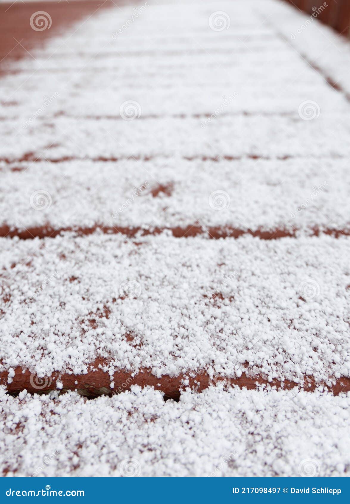 Graupel on Deck stock image. Image of snow, winter, natural - 217098497