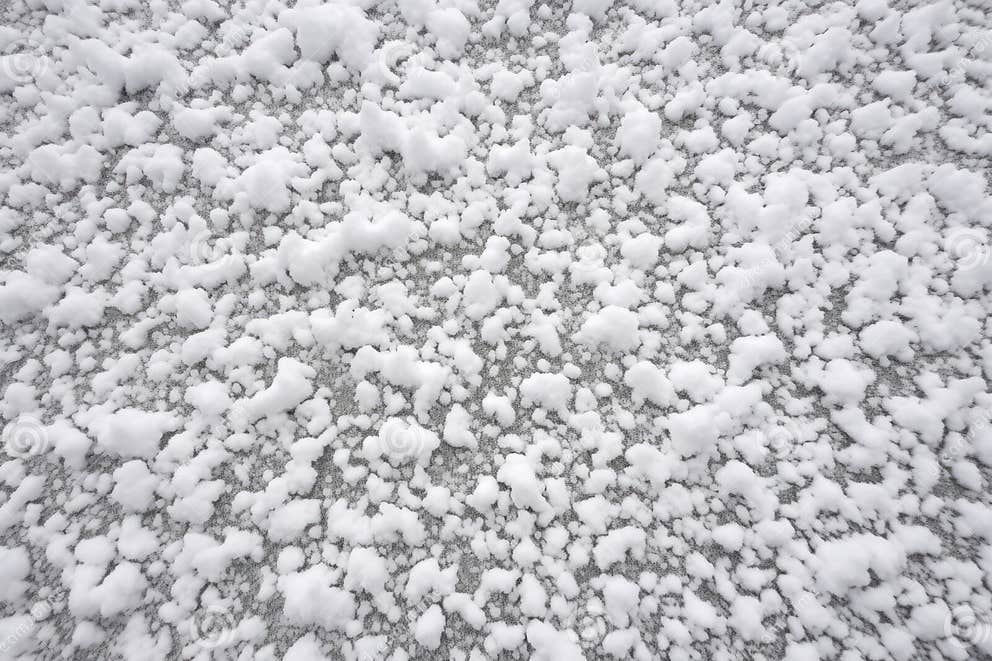 Graupel Snow Texture on the Ground Stock Image - Image of snow, graupel ...
