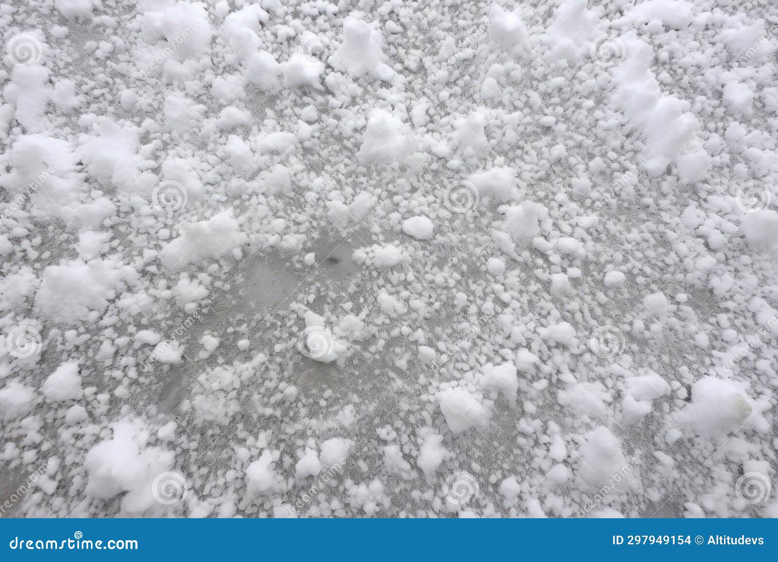 Graupel, Snow Pellets Or Soft Hail In Hand On Blurred Background. Form ...