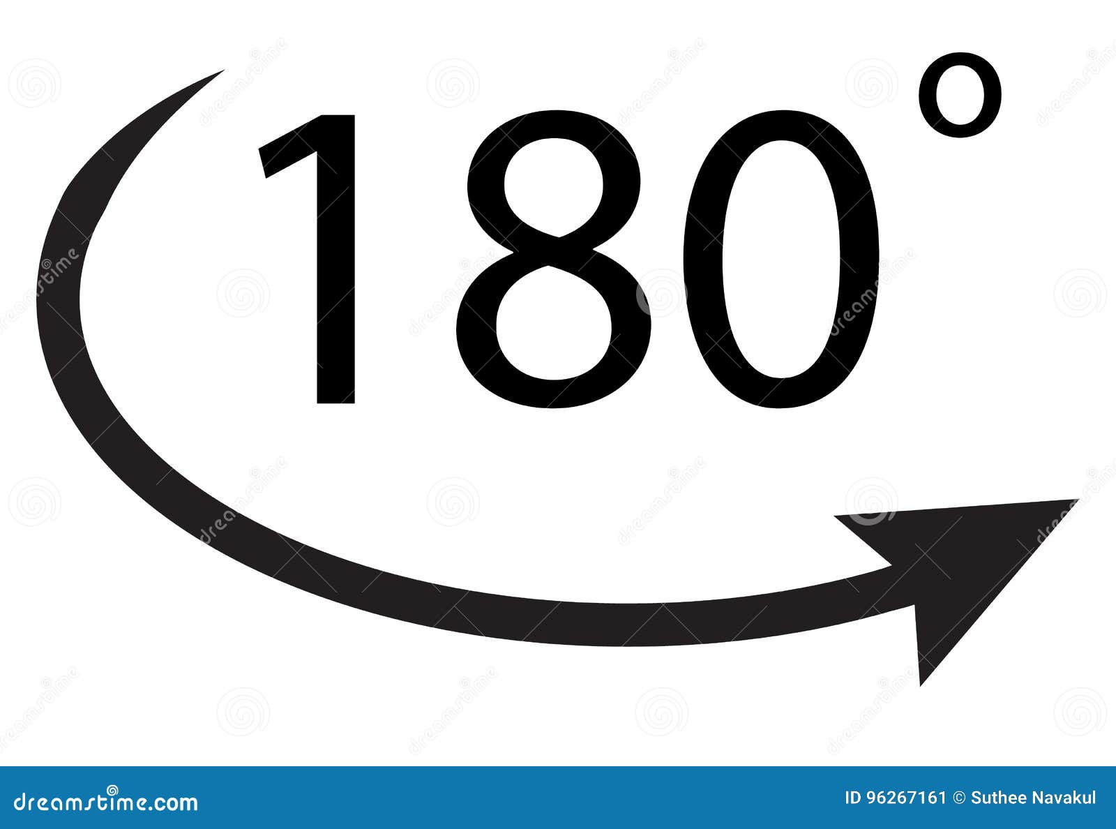 180 Graus De ícone No Fundo Branco 180 Graus De Símbolo Ilustração do ...
