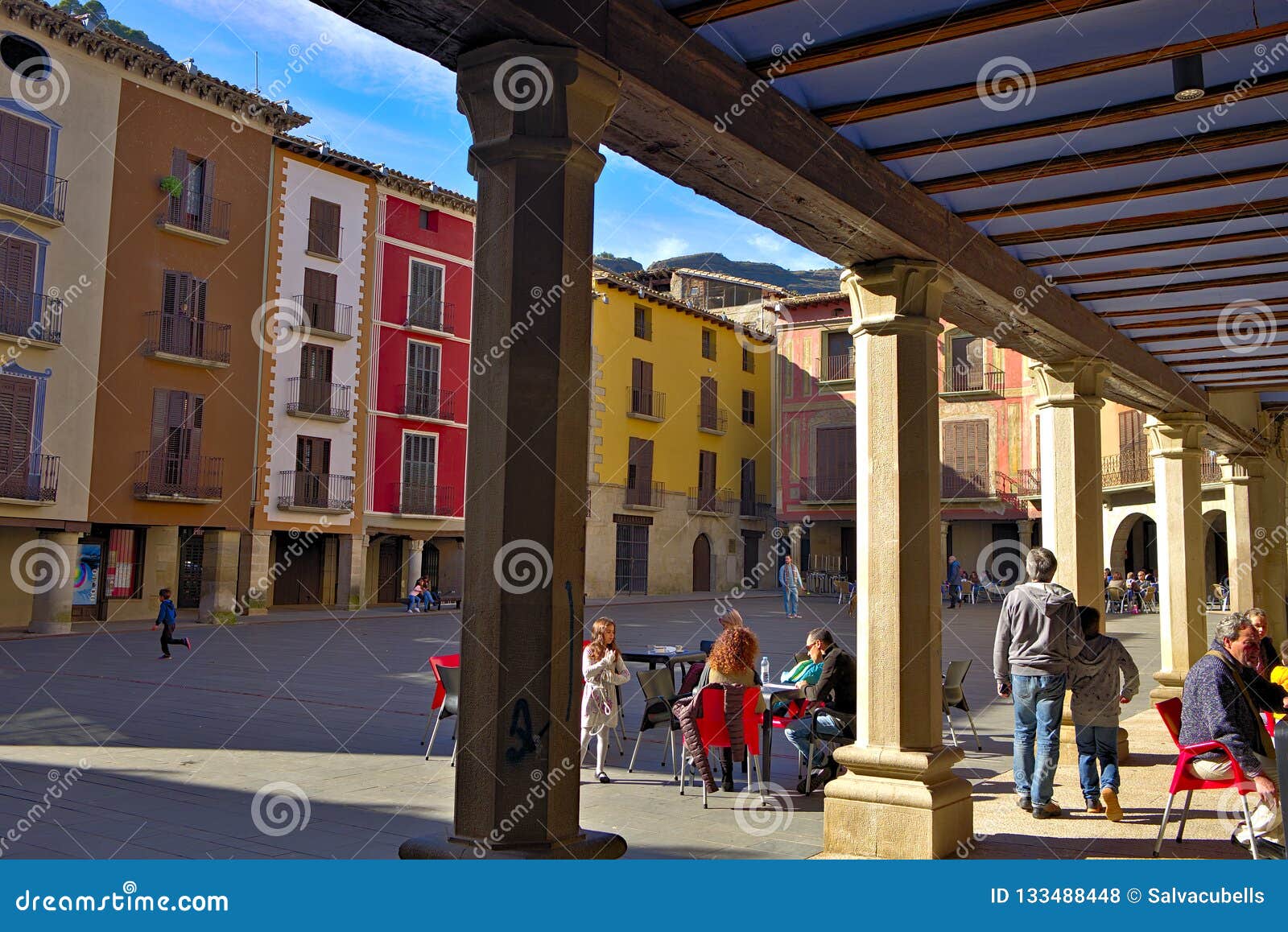 Graus Square in the Historic Center Editorial Stock Photo - Image of ...