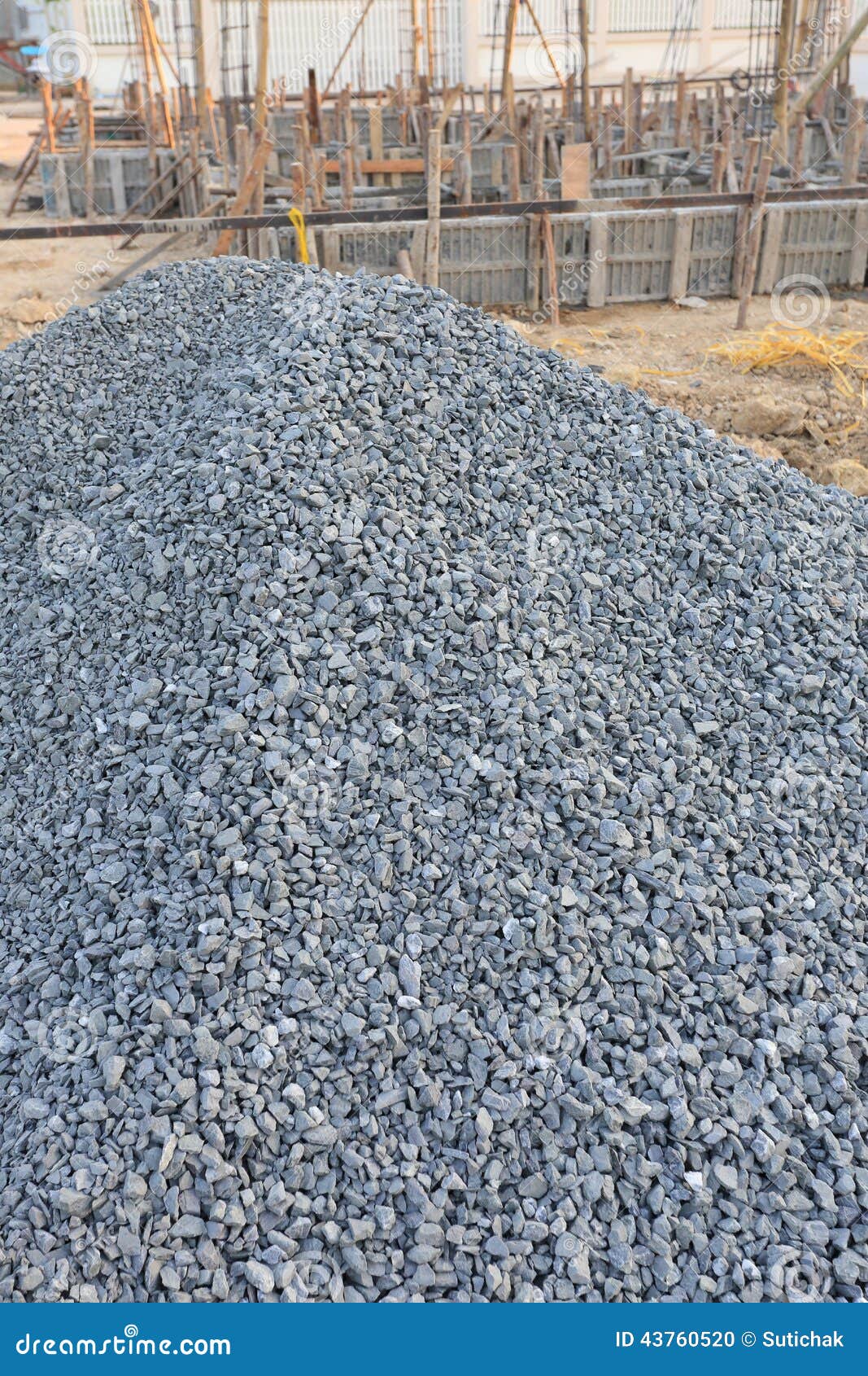 Grava Para El Sector De La Construcción Foto de archivo - Imagen de ...