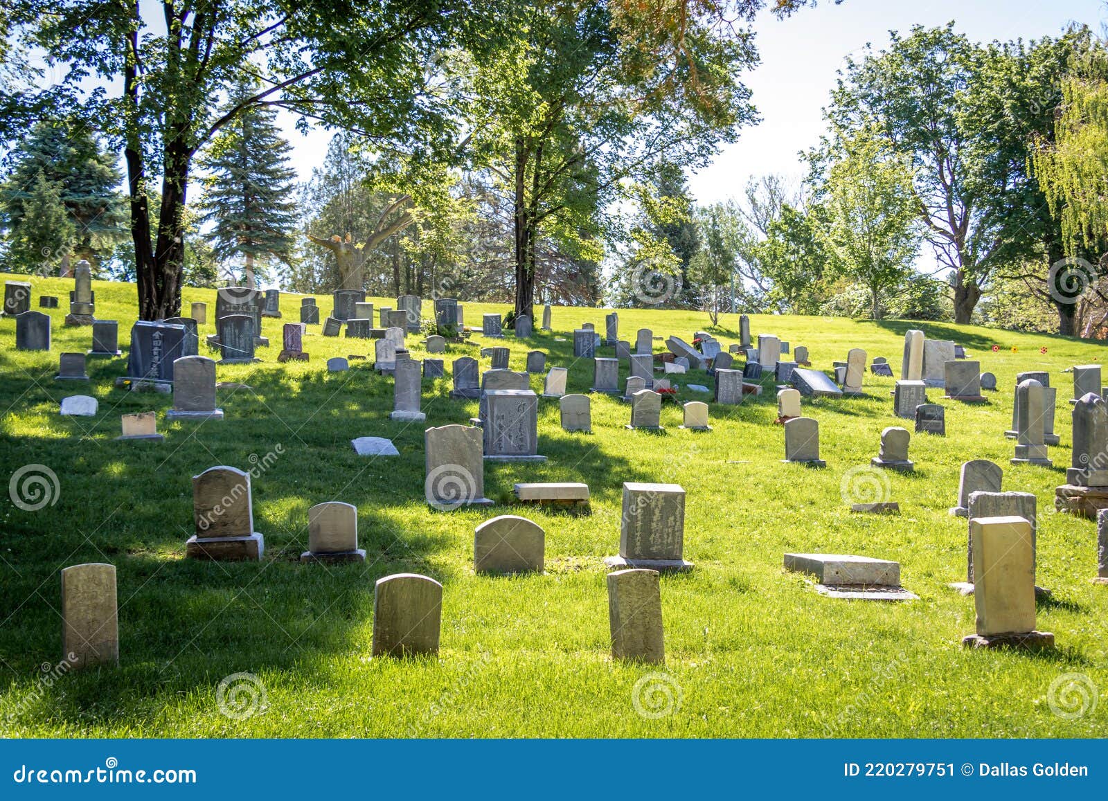 Grave Headstones on the Side of a Hill Editorial Photo - Image of ...