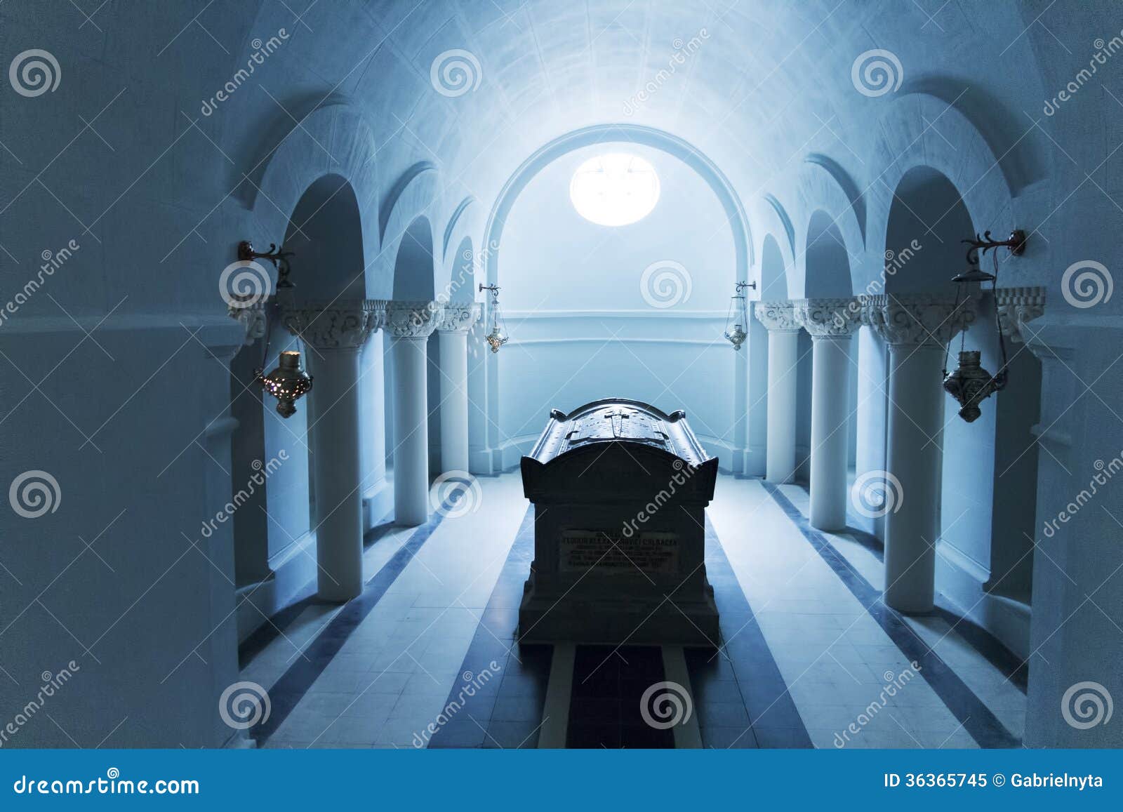 Grave inside mausoleum stock image. Image of cold, cemetery - 36365745