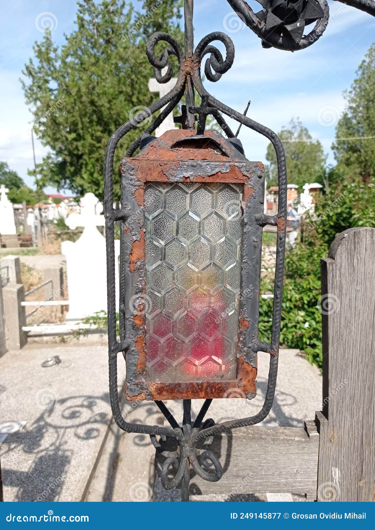 Graveyard Lamp in a Cemetery Stock Image - Image of lamp, waterway ...