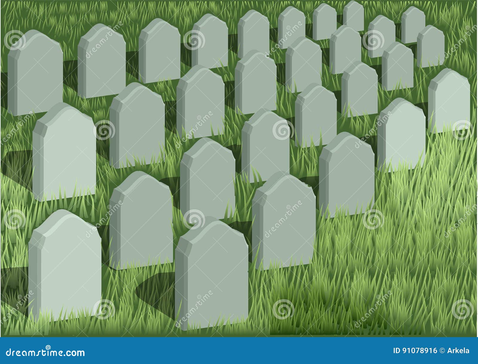 Grave yard stock vector. Illustration of monument, cemetery - 91078916