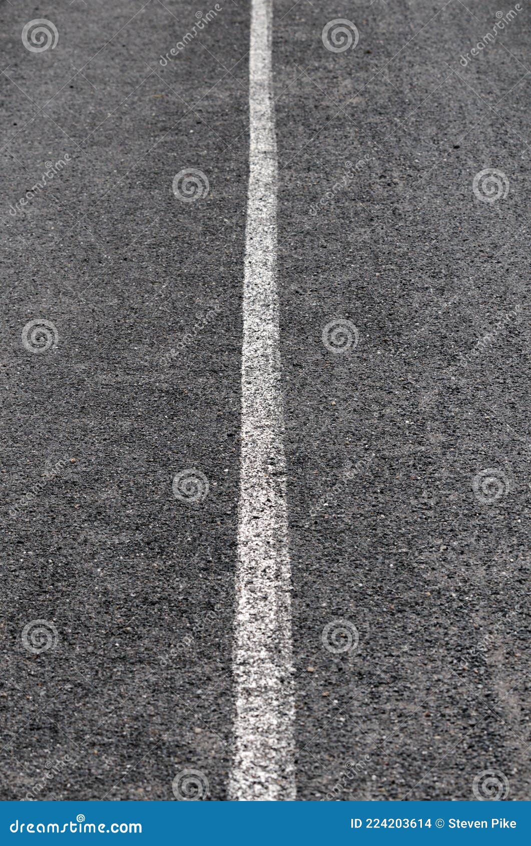 A Gravel Bicycle Path with a Single White Dividing Line Stock Photo ...