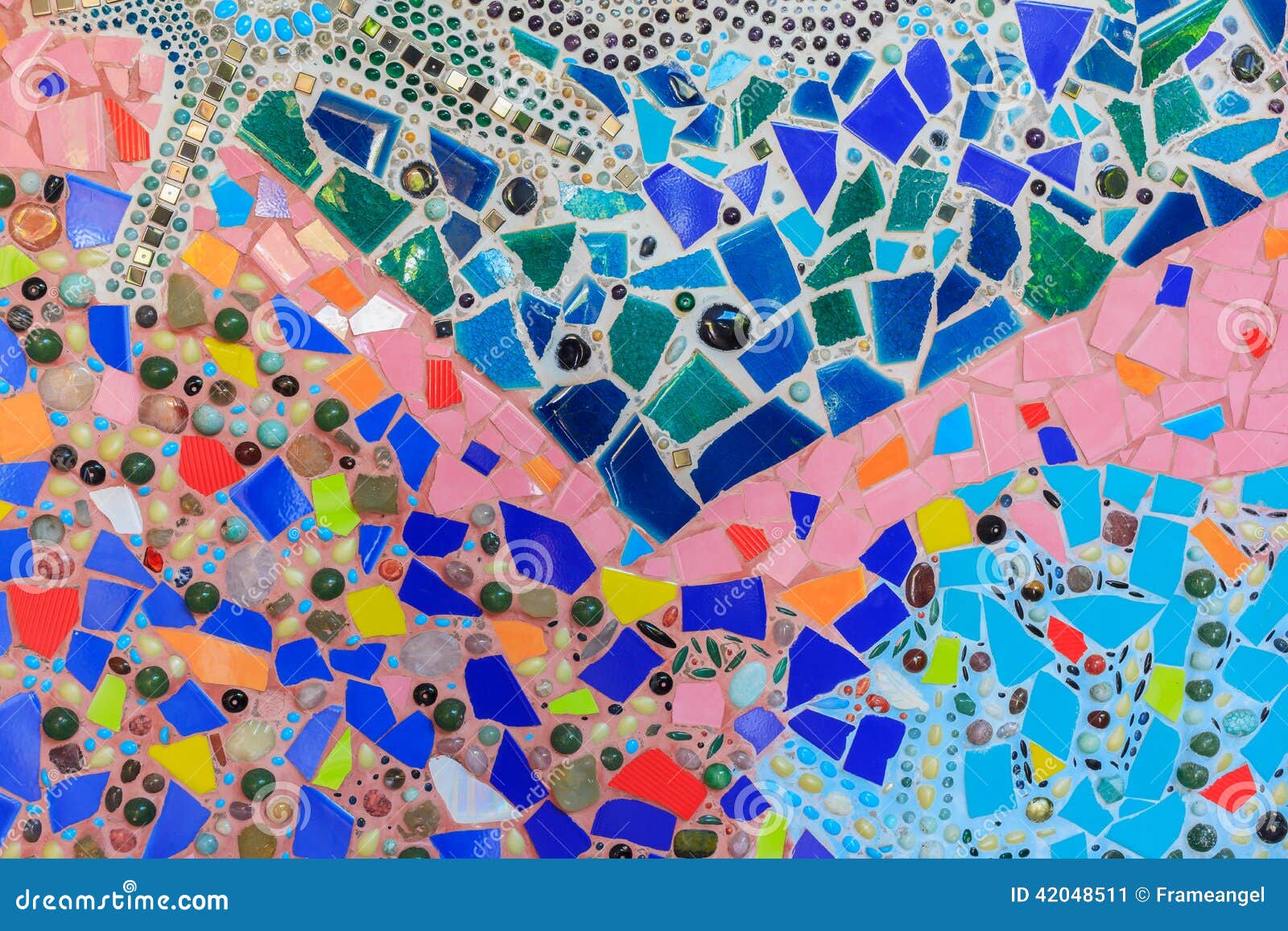 Gravel Colorful Texture Mosaic Pattern Abstract Background Stock Image ...