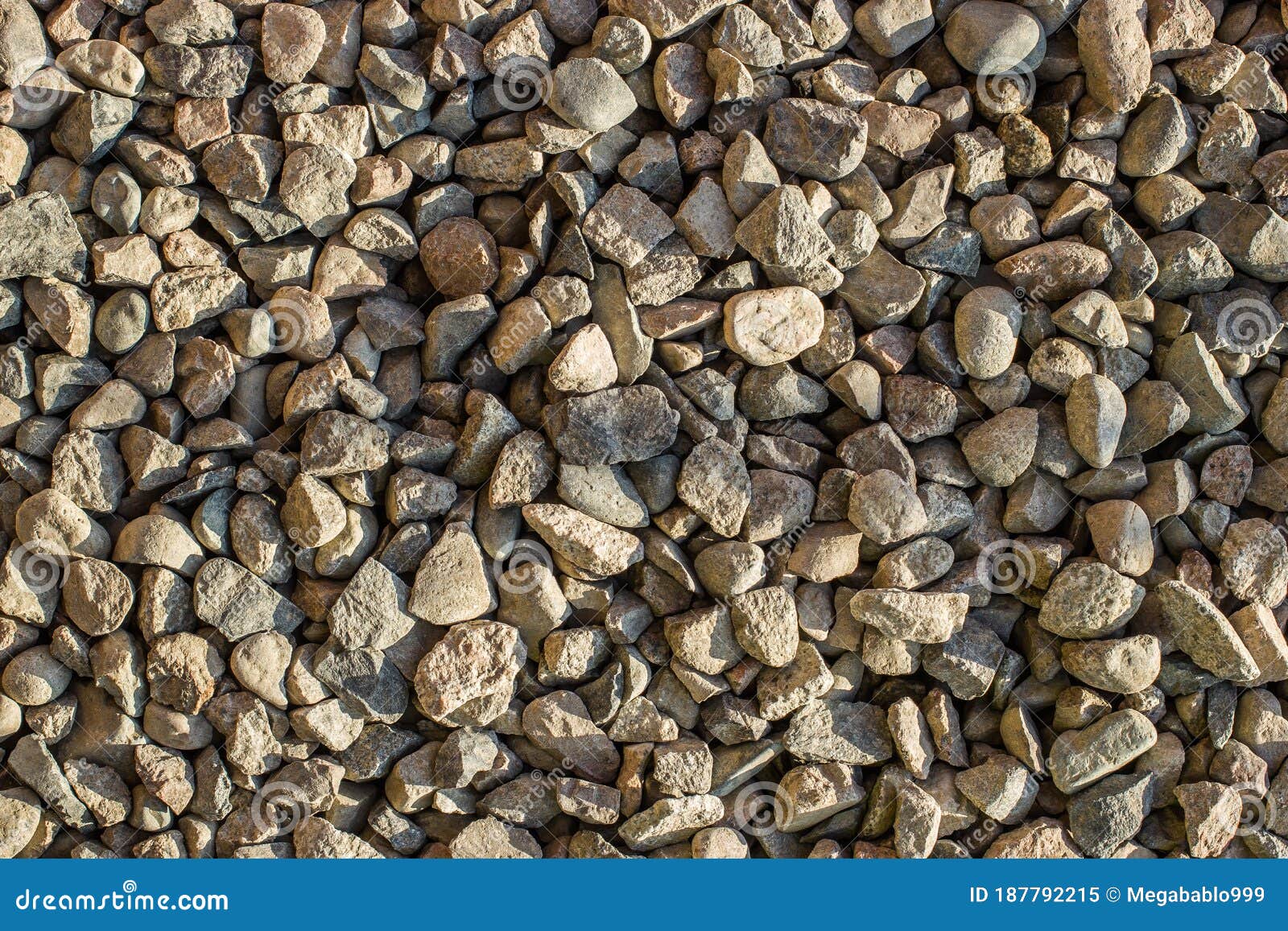 Gravel or Crushed Stone in Natural Light Texture Stock Image - Image of ...