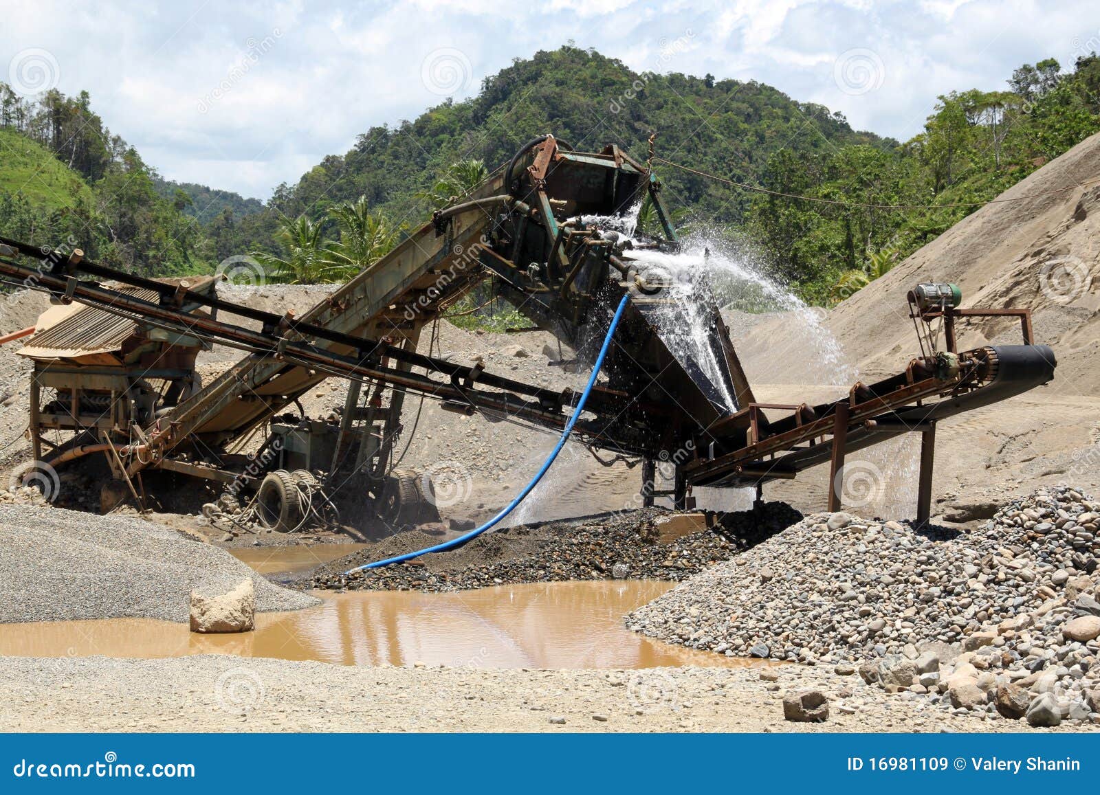 Gravel making stock image. Image of earth, business, material - 16981109