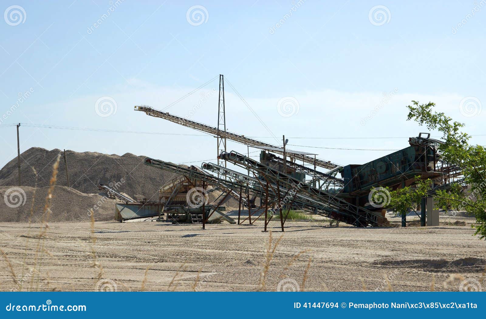 Gravel Mining stock photo. Image of gravel, landings - 41447694