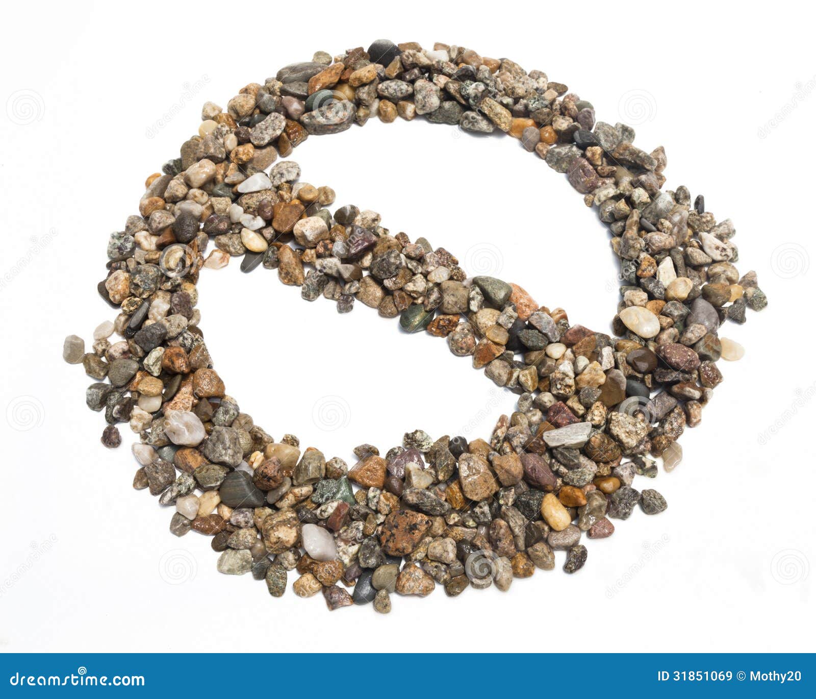 Gravel No Symbol stock image. Image of stones, background - 31851069