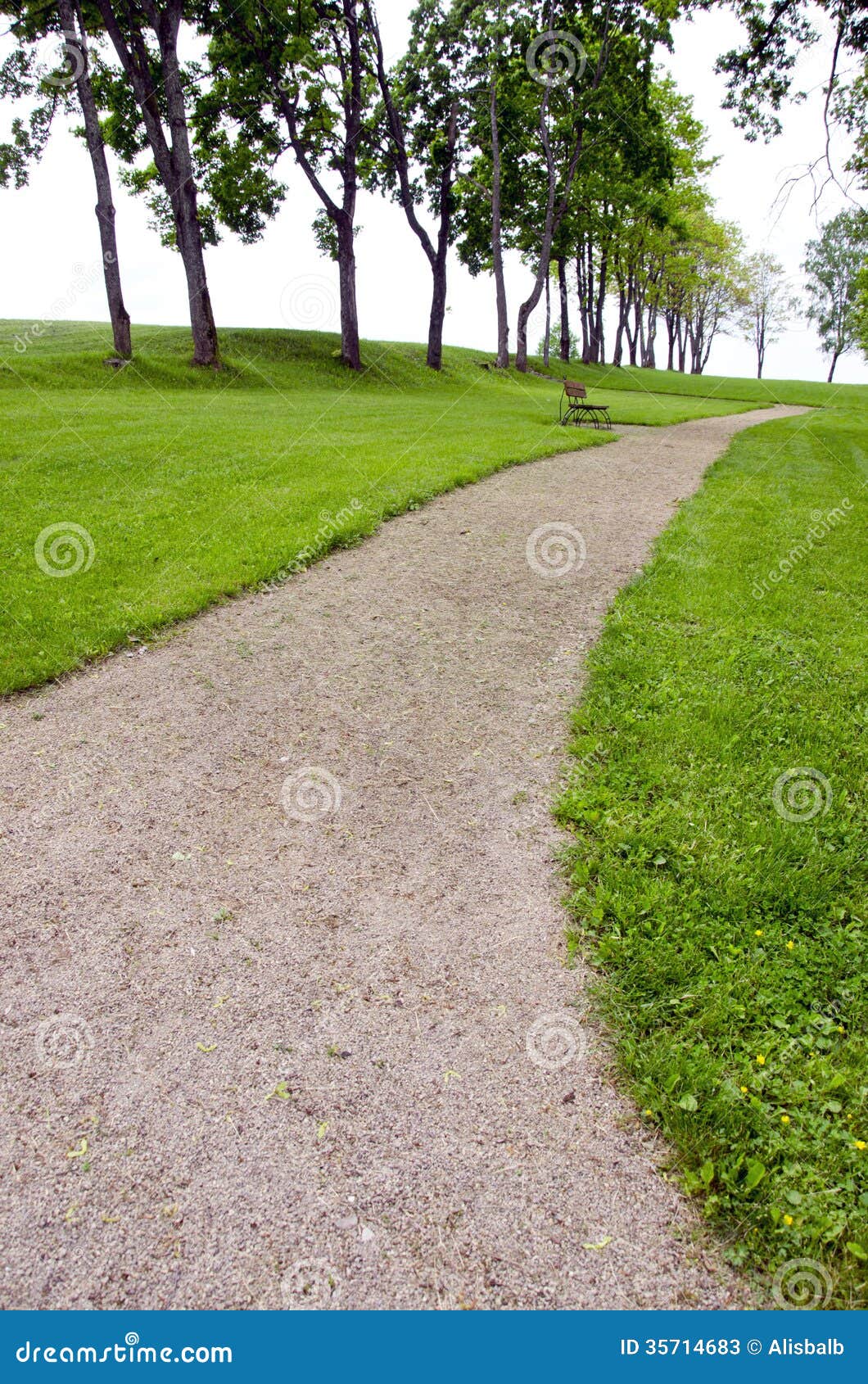Gravel Pathway in Summer Park Stock Image - Image of park, summer: 35714683