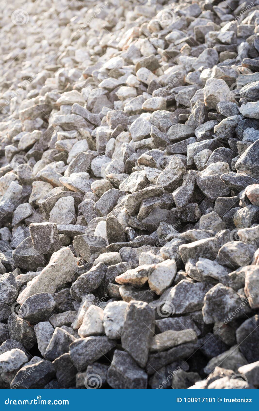 Gravel pile stock image. Image of stone, closeup, gray - 100917101