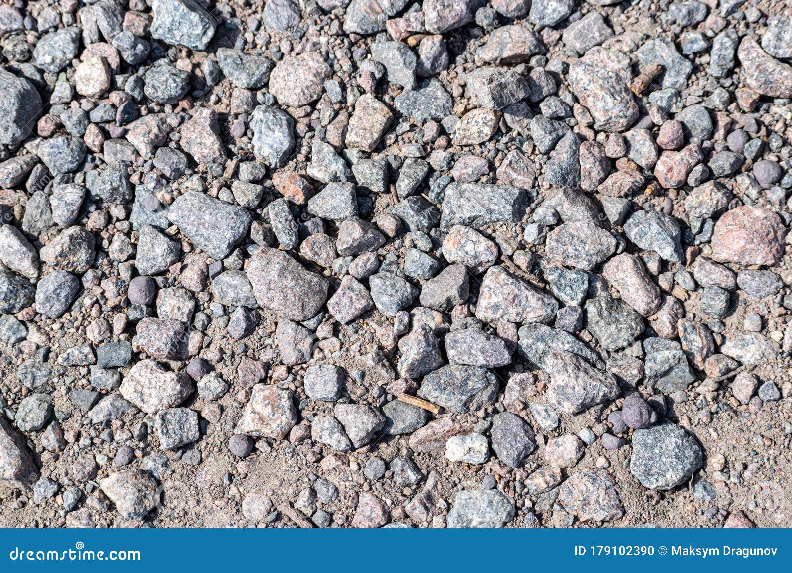 Gravel road closeup stock photo. Image of rock, country - 179102390