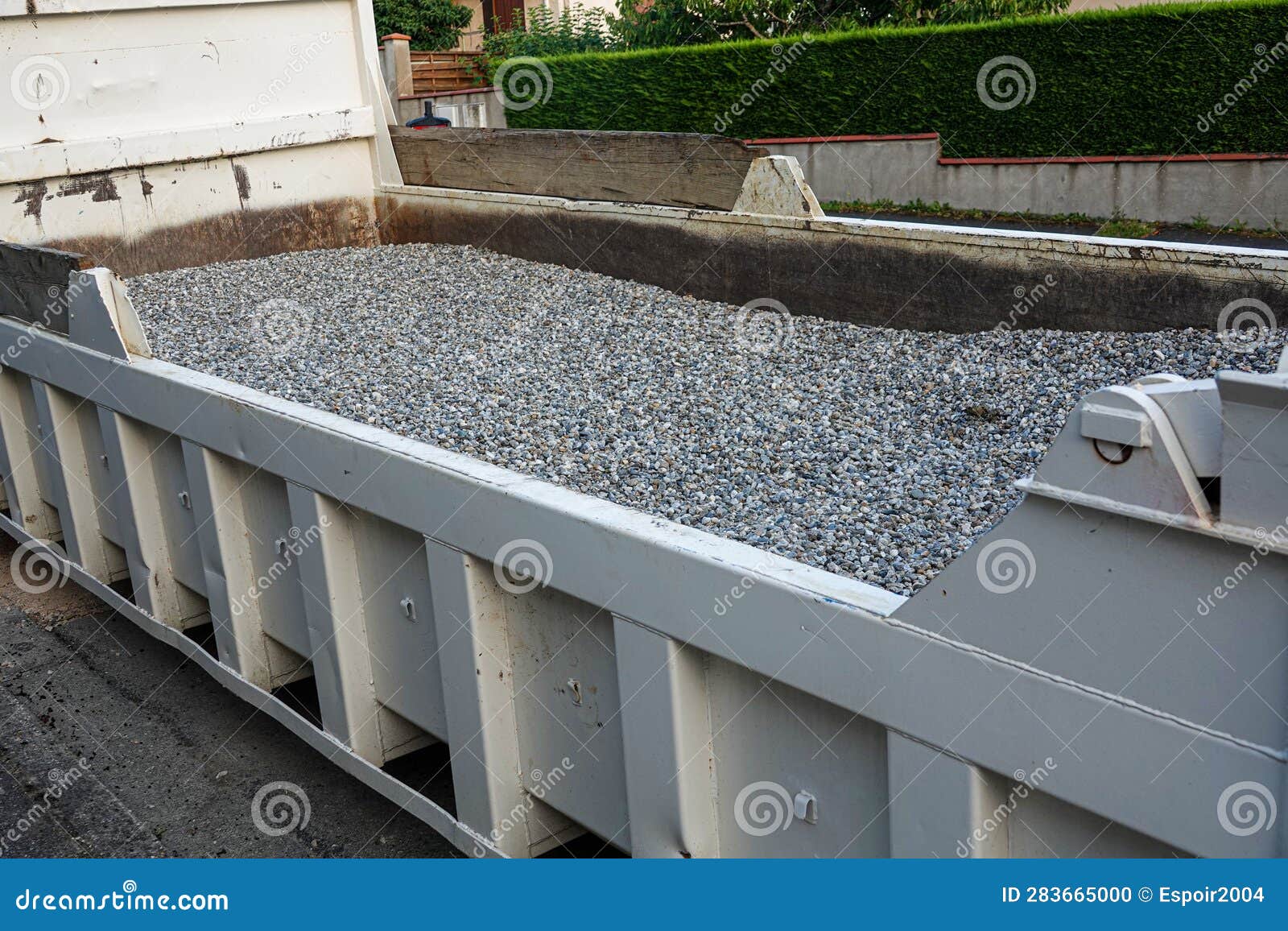 Gravel for Road Construction in Tip Truck Stock Photo - Image of truck ...
