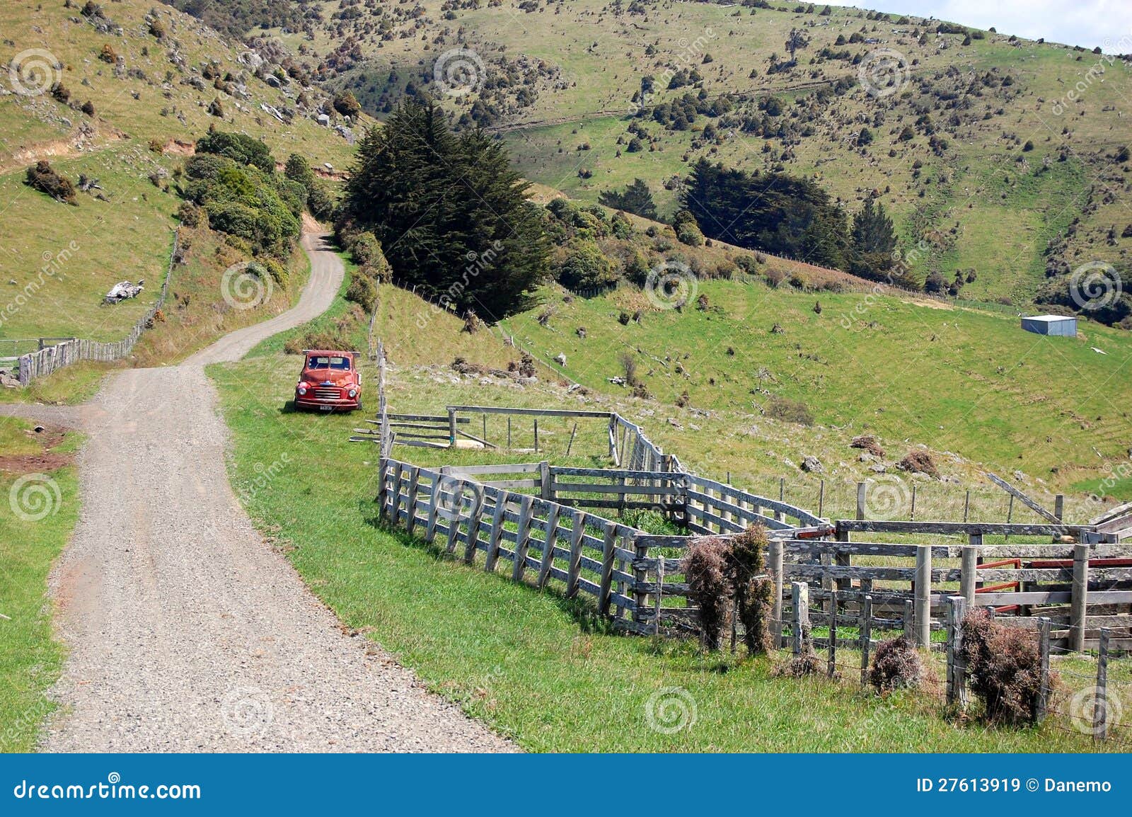 Gravel road in farm area stock image. Image of ranch - 27613919