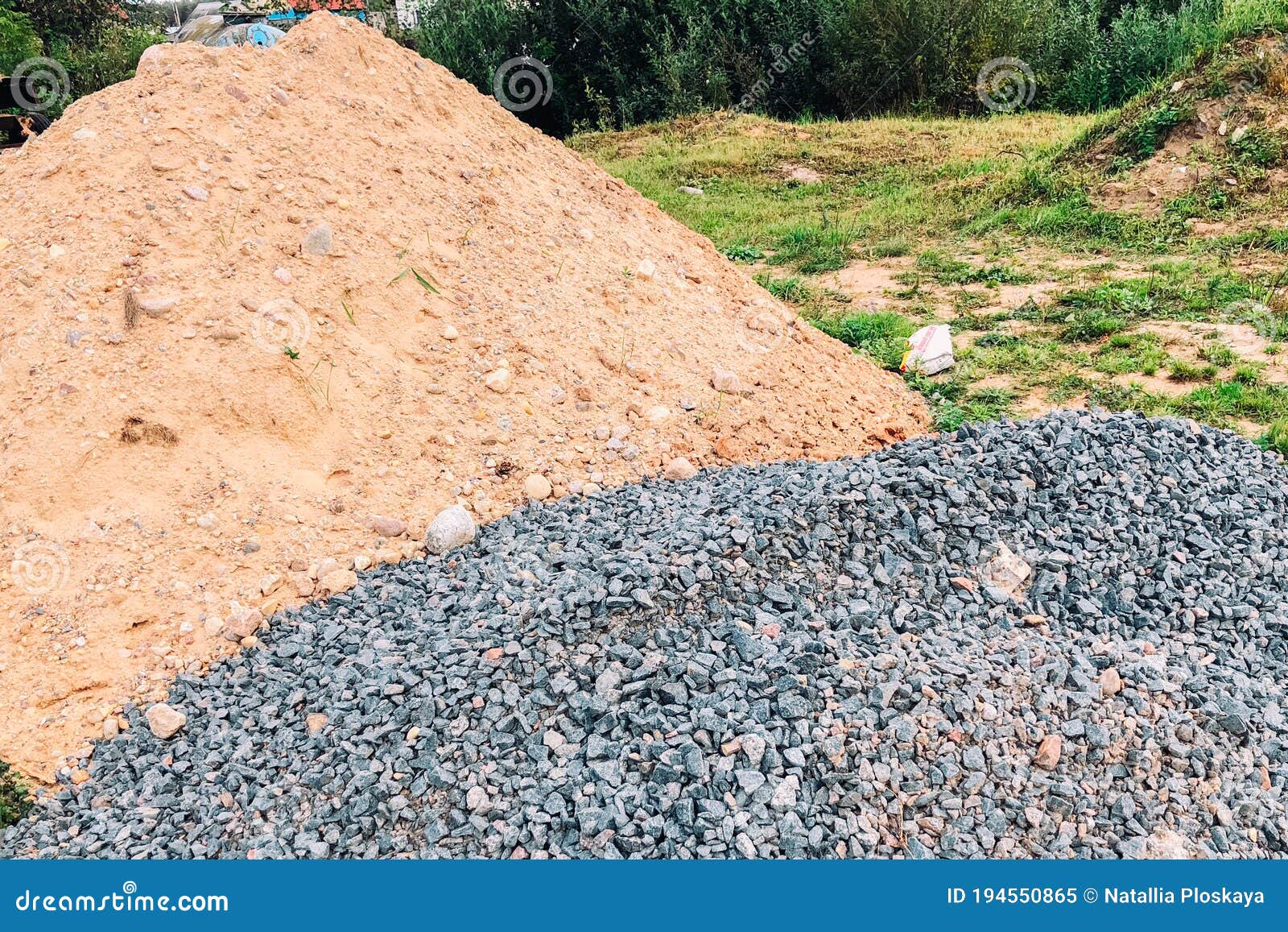 Gravel and Sand on Grass Field Stock Image - Image of rough, surface ... Gravel and Sand on Grass Field Stock Image - Image of rough, surface ...