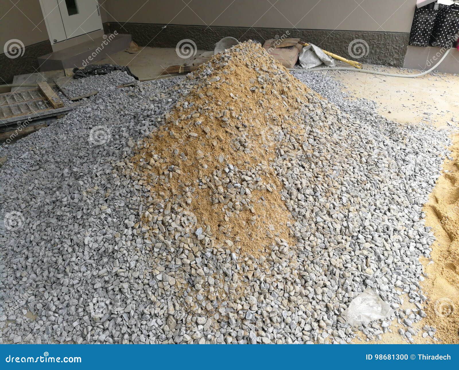 Gravel and Sand in Texture Background Stock Photo - Image of rock ...