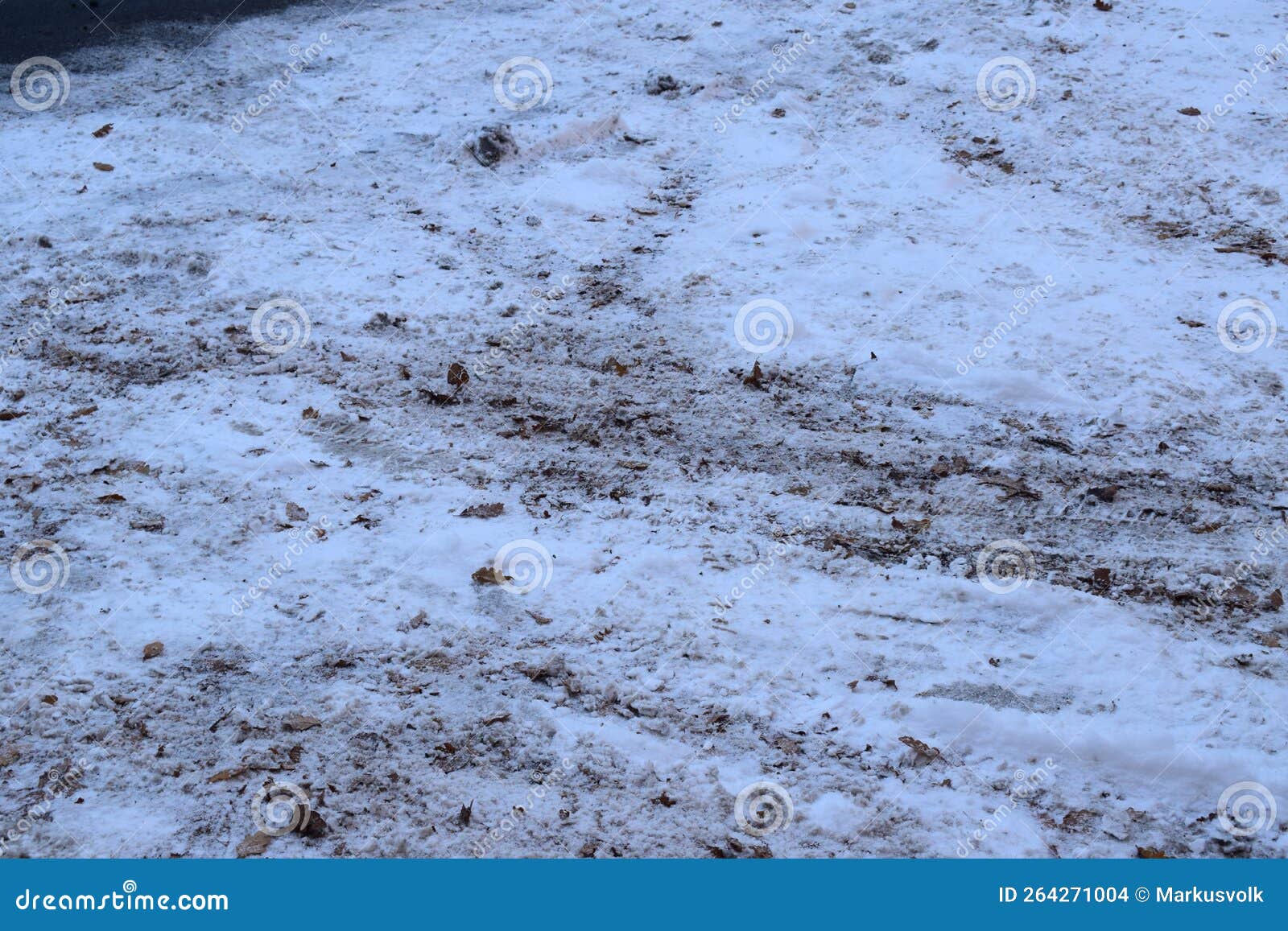 Gravel and snow stock photo. Image of asphalt, gravel - 264271004