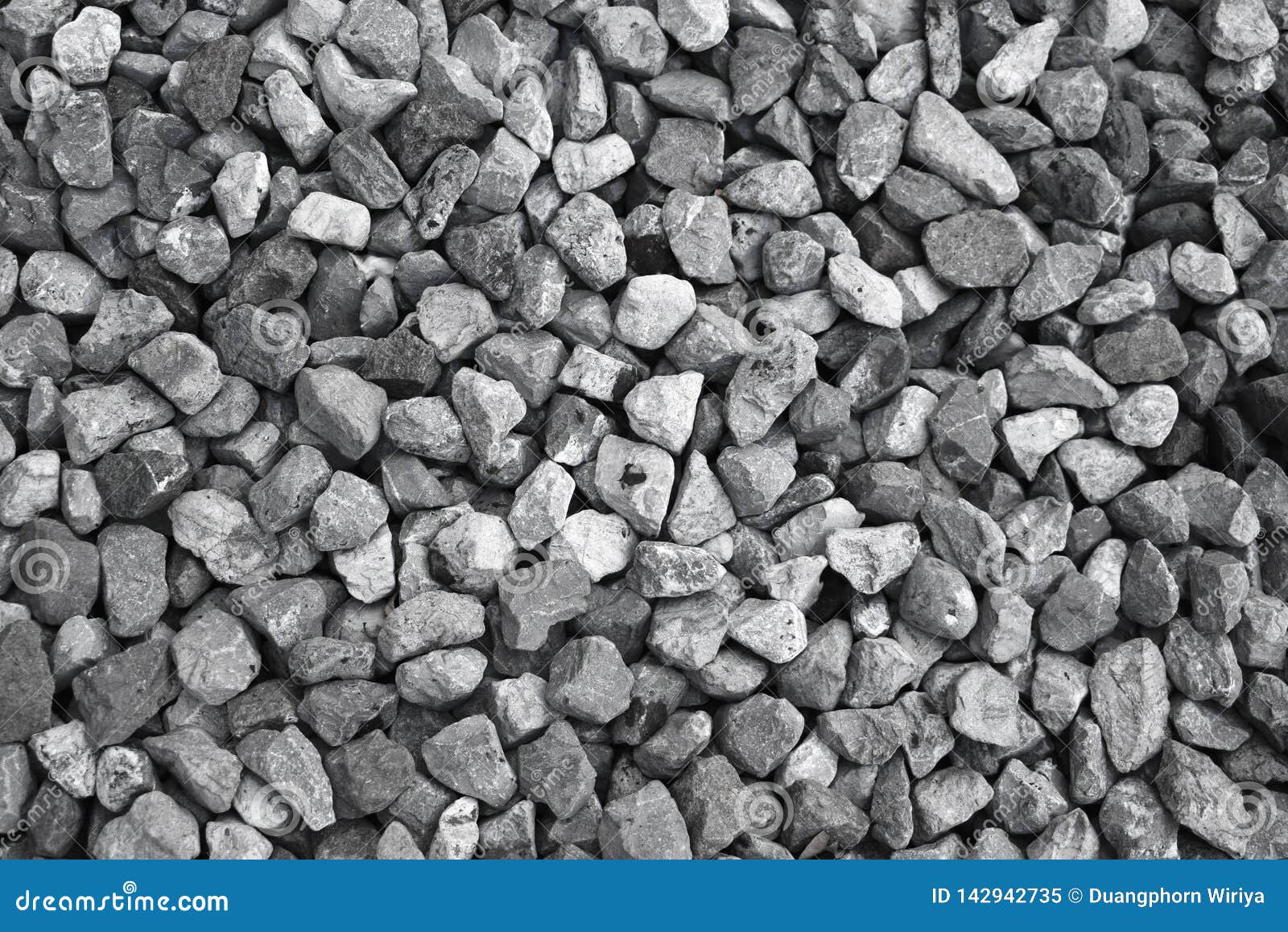 Light Blue Color of Pebble Stone Using in Construction Stock Image ...