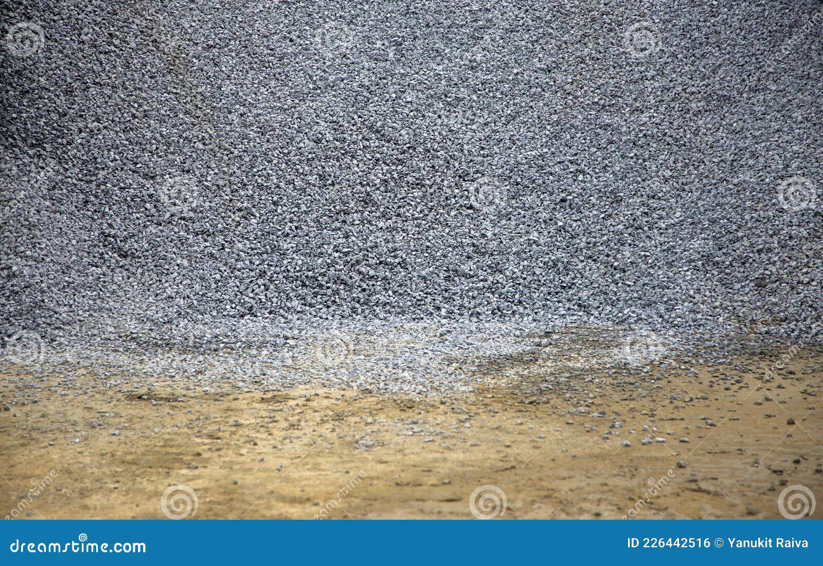 Gravel Stone and Sand for Construction Material Stock Photo - Image of ...