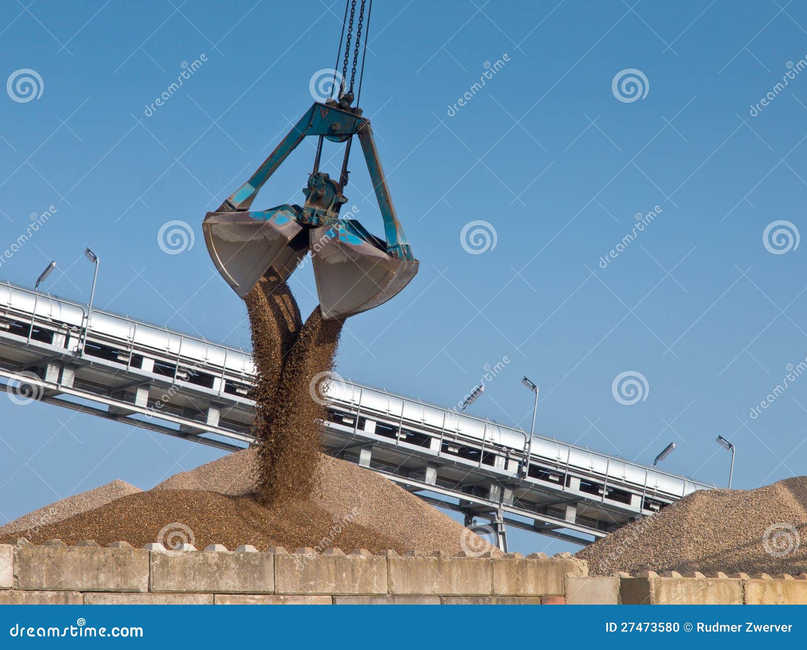 Gravel terminal stock photo. Image of port, cargo, facility - 27473580