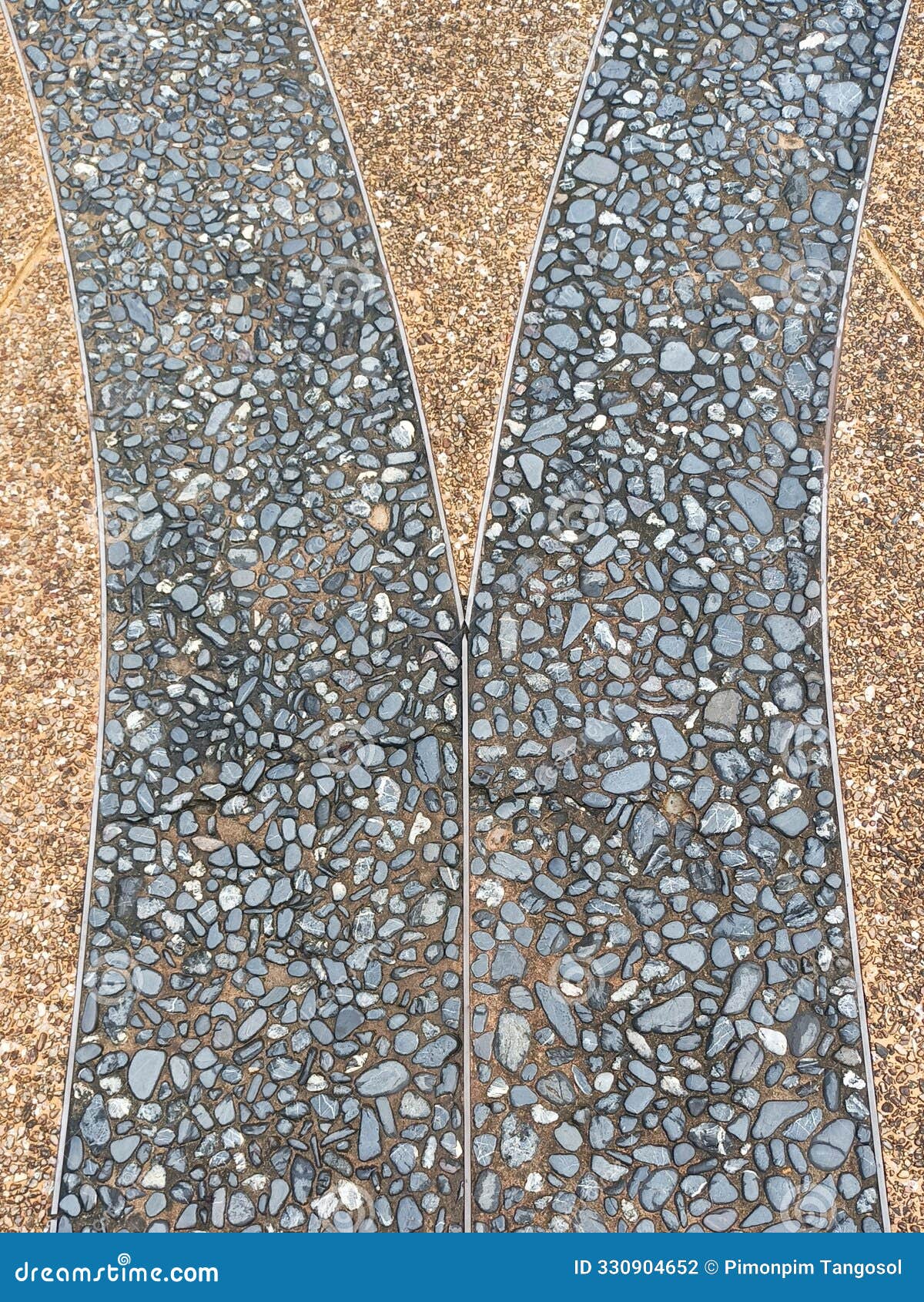 Gravel Walkway Pattern Details Stock Photo - Image of dirty, path ...