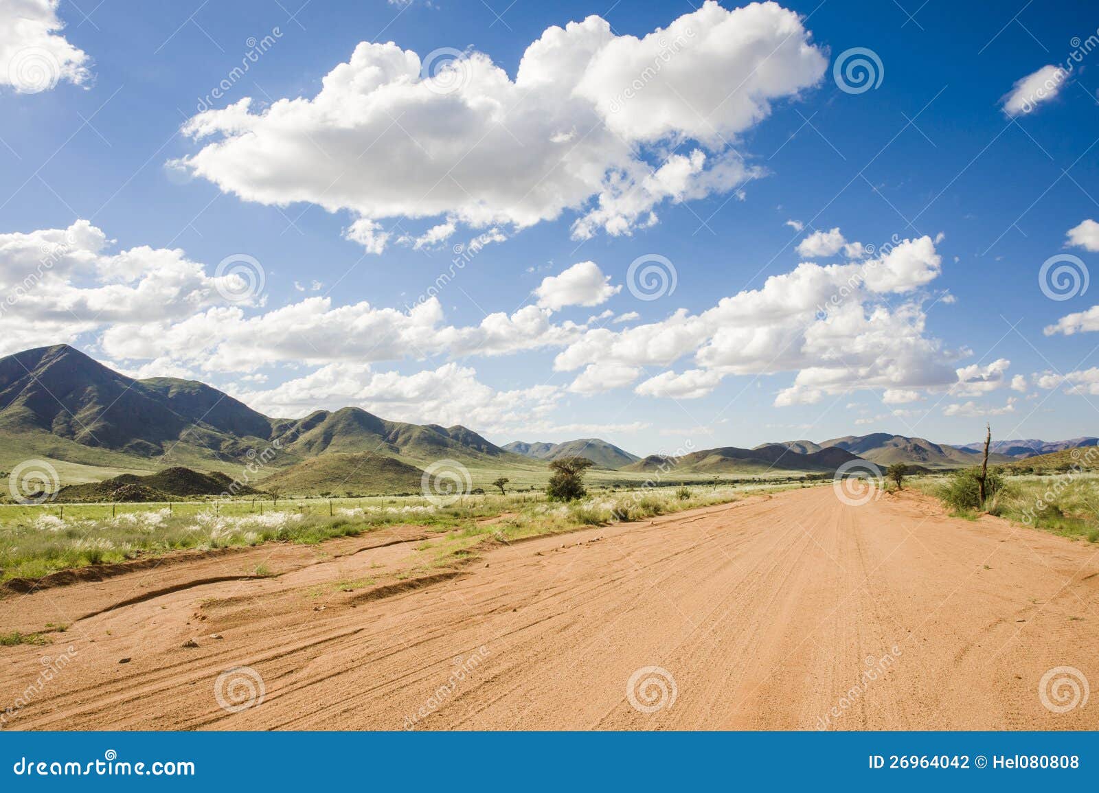 Graveled road in Namibia stock photo. Image of namibian - 26964042