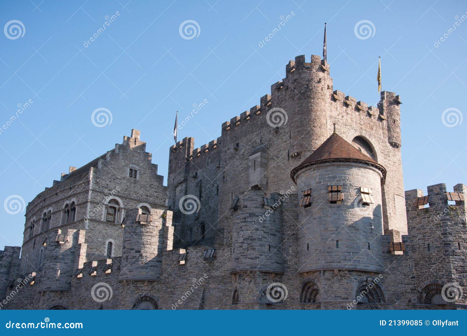 Gravensteen stock image. Image of history, flemish, buildings - 21399085