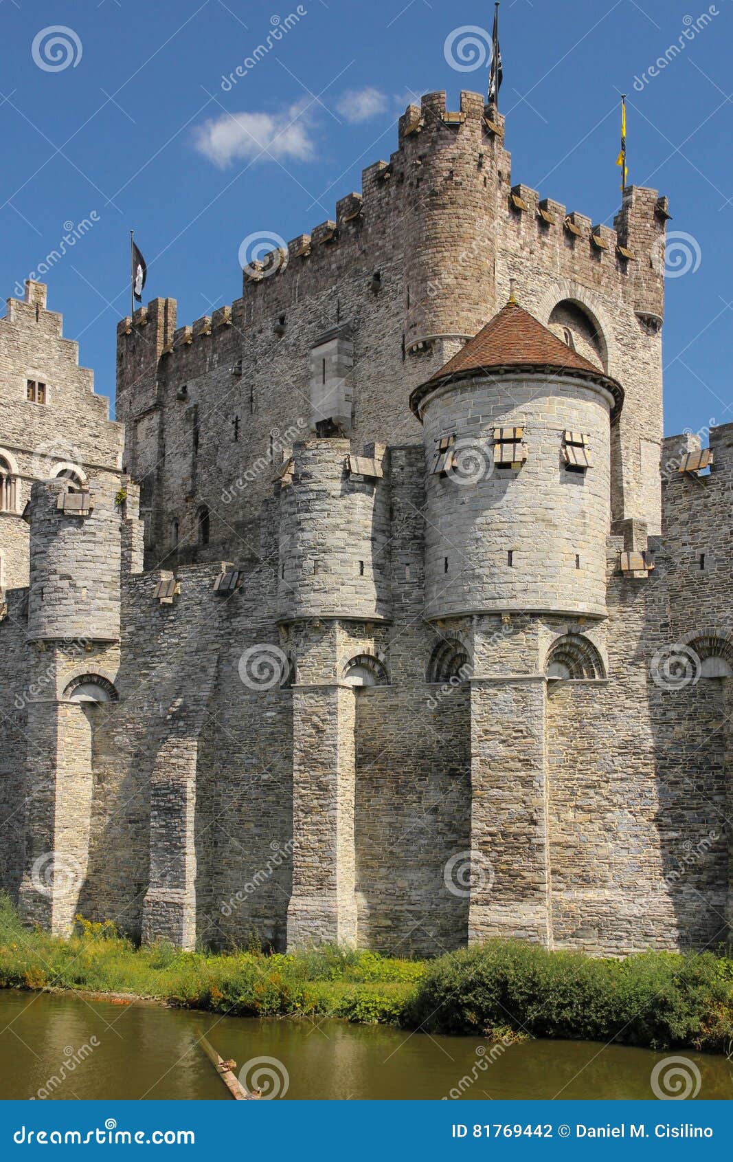 Gravensteen. Castle of the Counts. Ghent. Belgium Stock Photo - Image ...