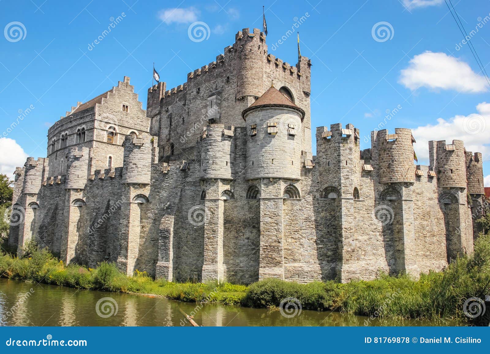 Gravensteen. Castle of the Counts. Ghent. Belgium Stock Photo - Image ...