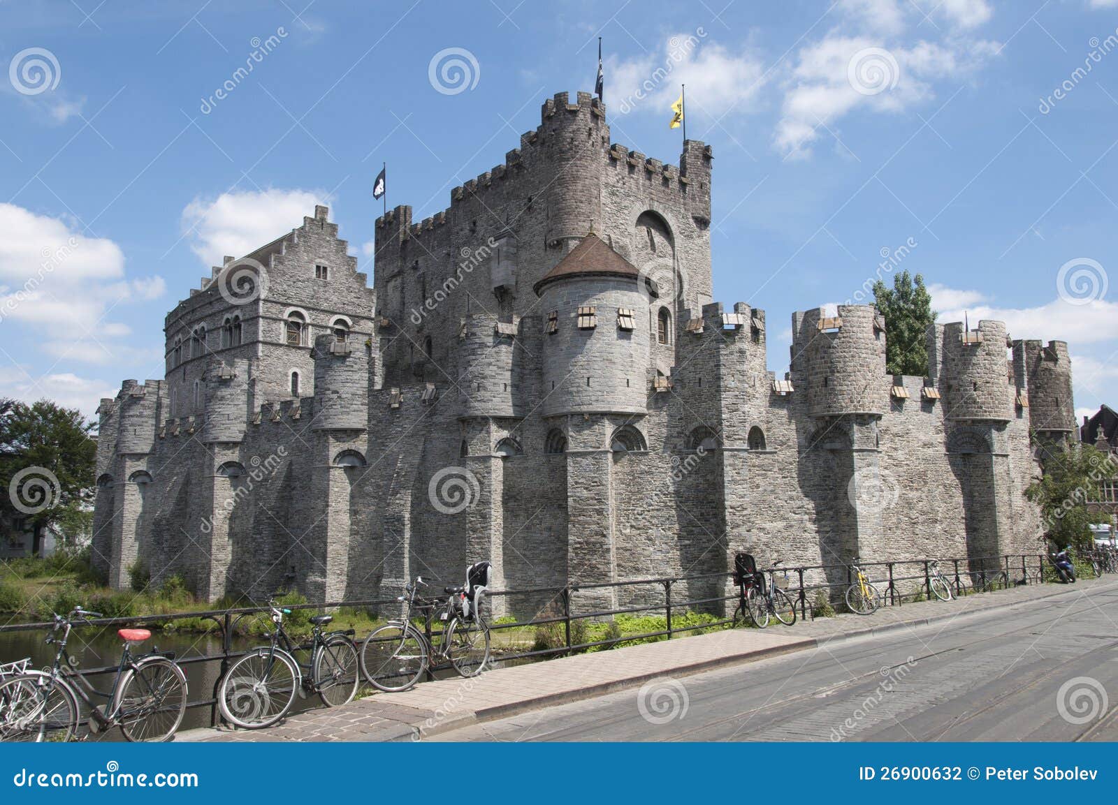 Gravensteen castle in Gent stock photo. Image of gravensteen - 26900632