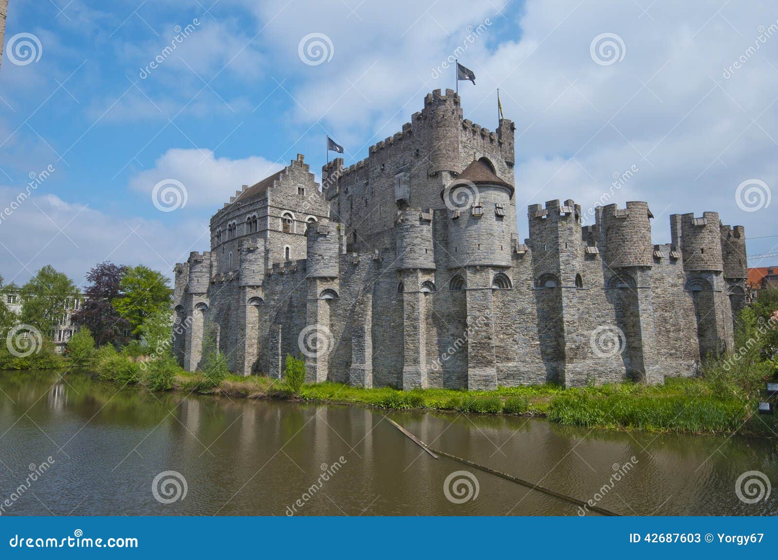Gravensteen Castle editorial stock photo. Image of history - 42687603