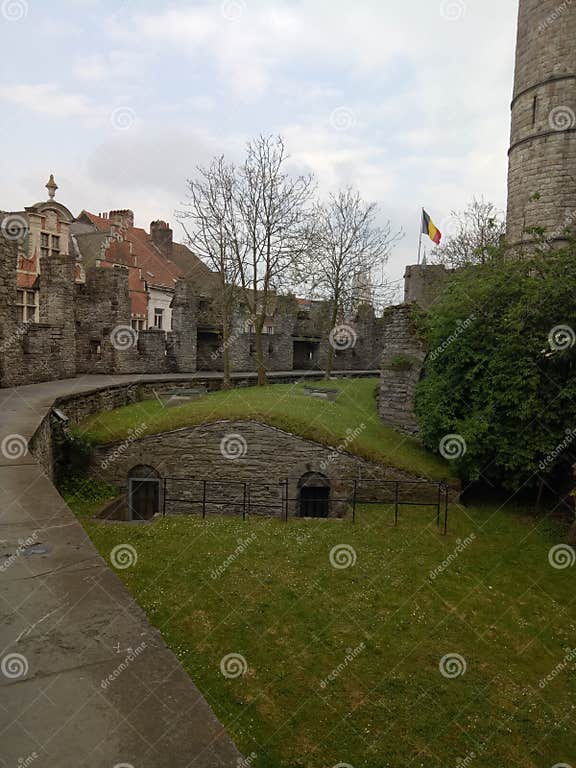 Gravensteen stock photo. Image of gravensteen, inside - 96122312