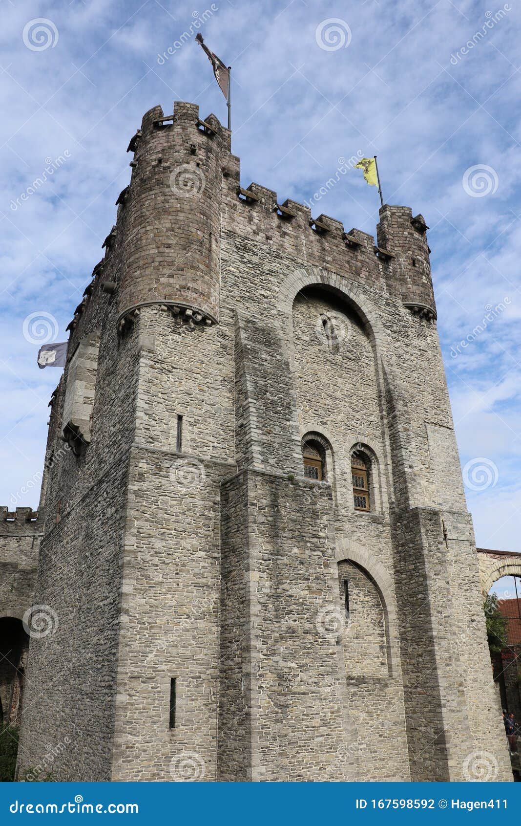 Gravensteen stock photo. Image of architecture, cowshed - 167598592