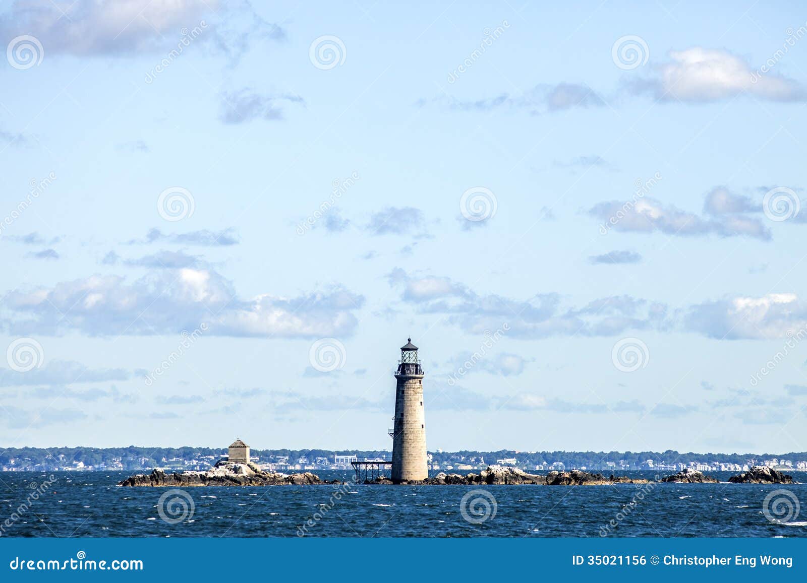 Graves Lighthouse stock photo. Image of outdoor, united - 35021156