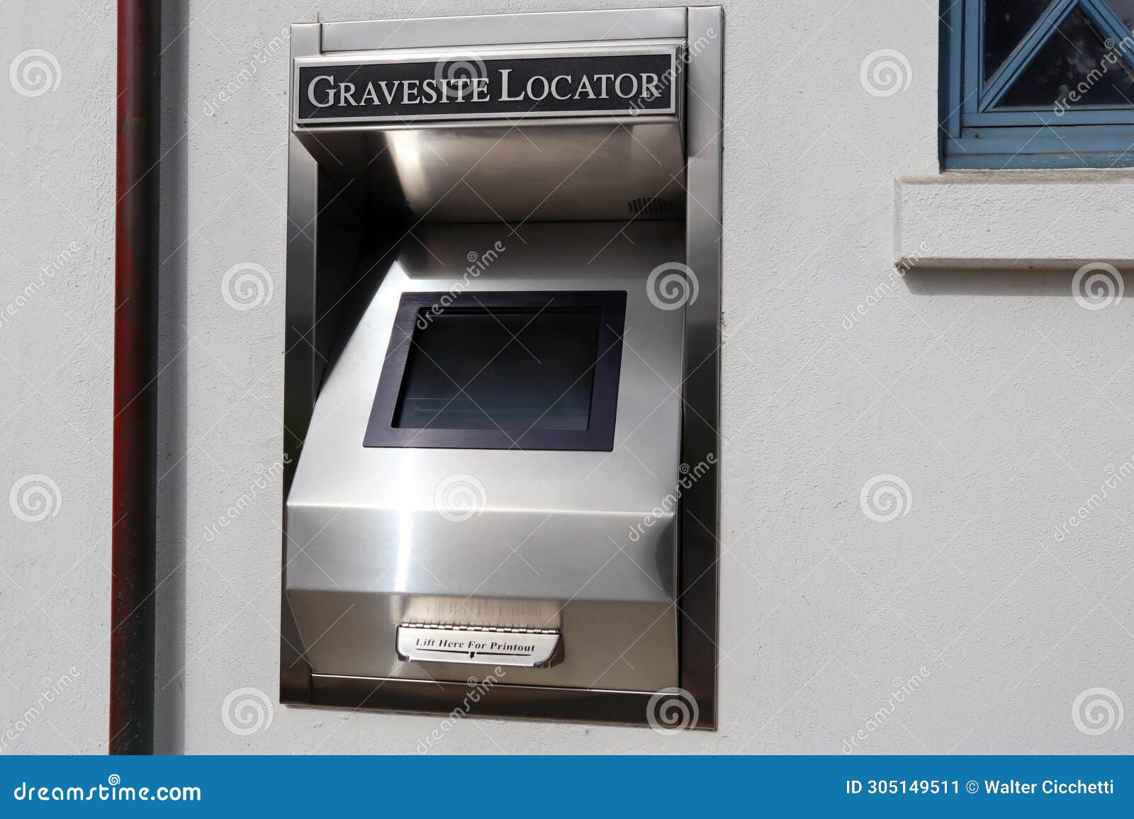 Gravesite Locator Computer and Printer Located in the Entrance of ...