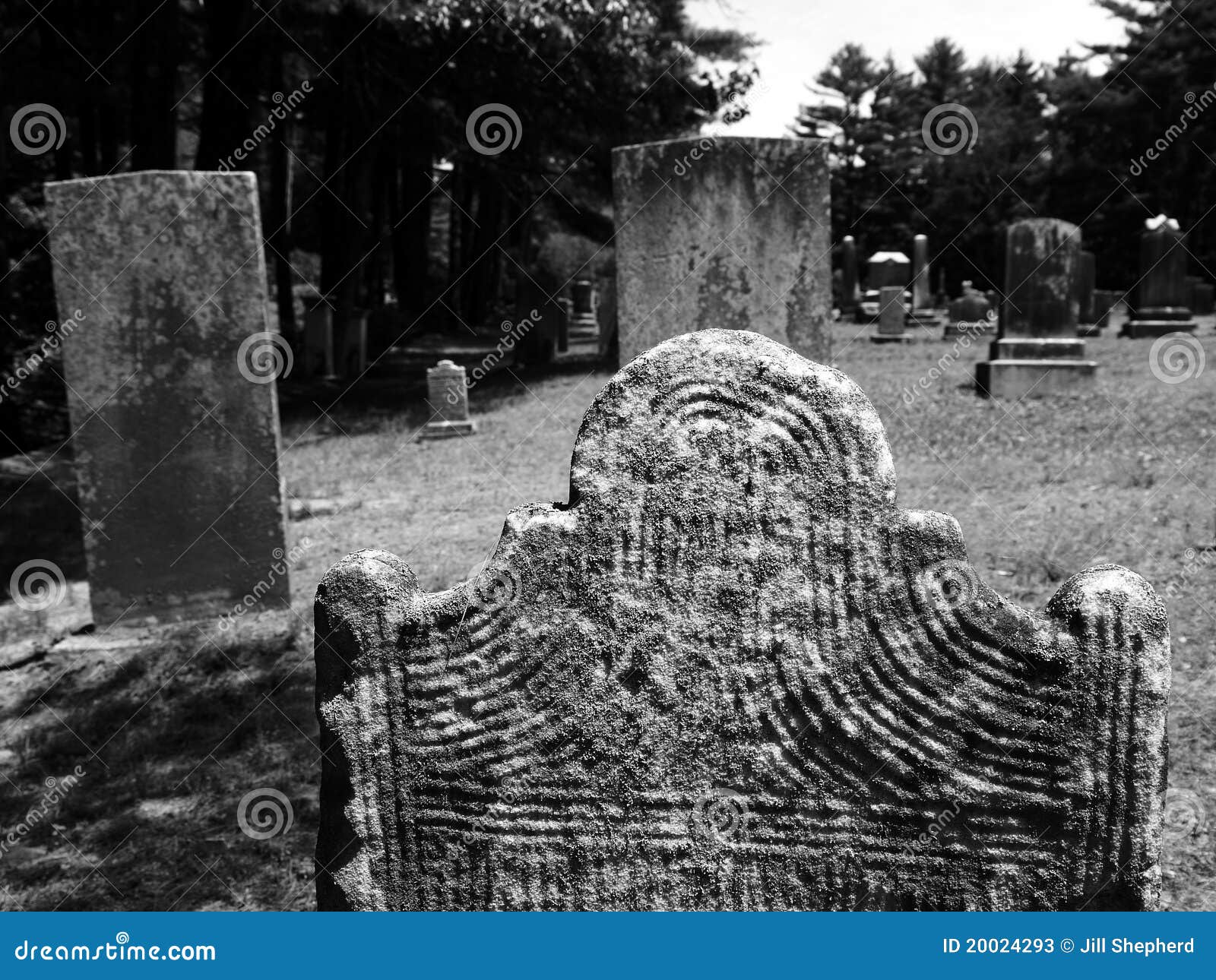 Gravestone: Carved Lines Detail Stock Image - Image of stone, scroll ...