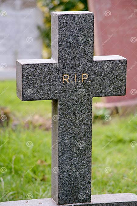 Gravestone cross RIP stock image. Image of christian - 44696879
