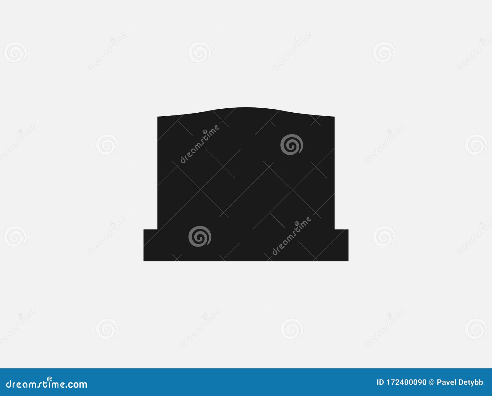 Gravestone, Graveyard, Rip Icon. Vector Illustration, Flat Design Stock ...