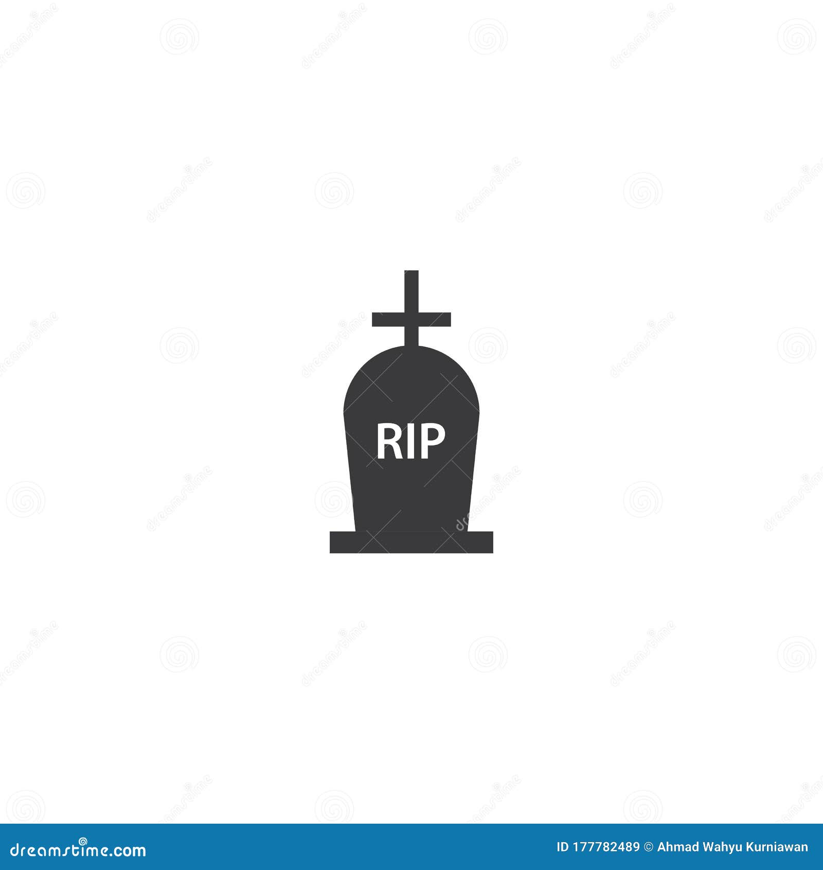 Gravestone icon stock vector. Illustration of gravestone - 177782489