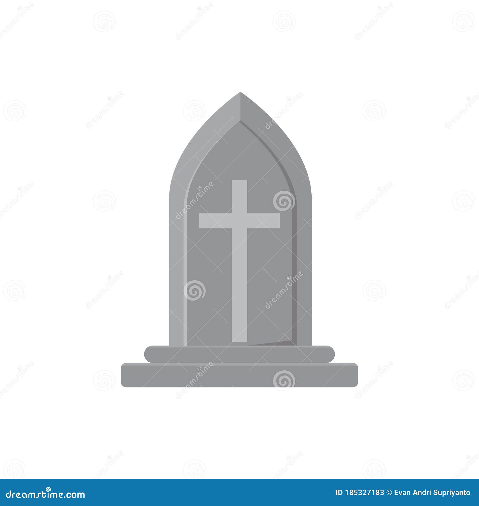 Gravestone Logo Template Vector Symbol Stock Vector - Illustration of ...
