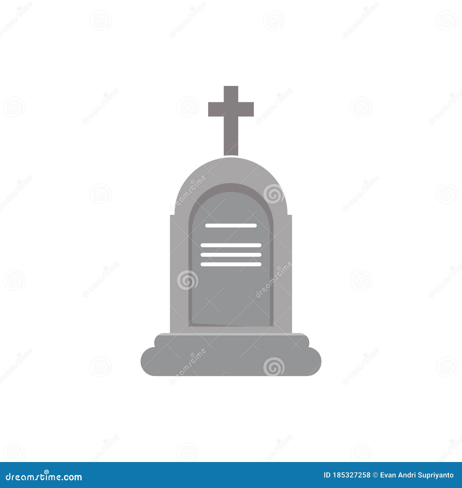 Gravestone Logo Template Vector Symbol Stock Vector - Illustration of ...