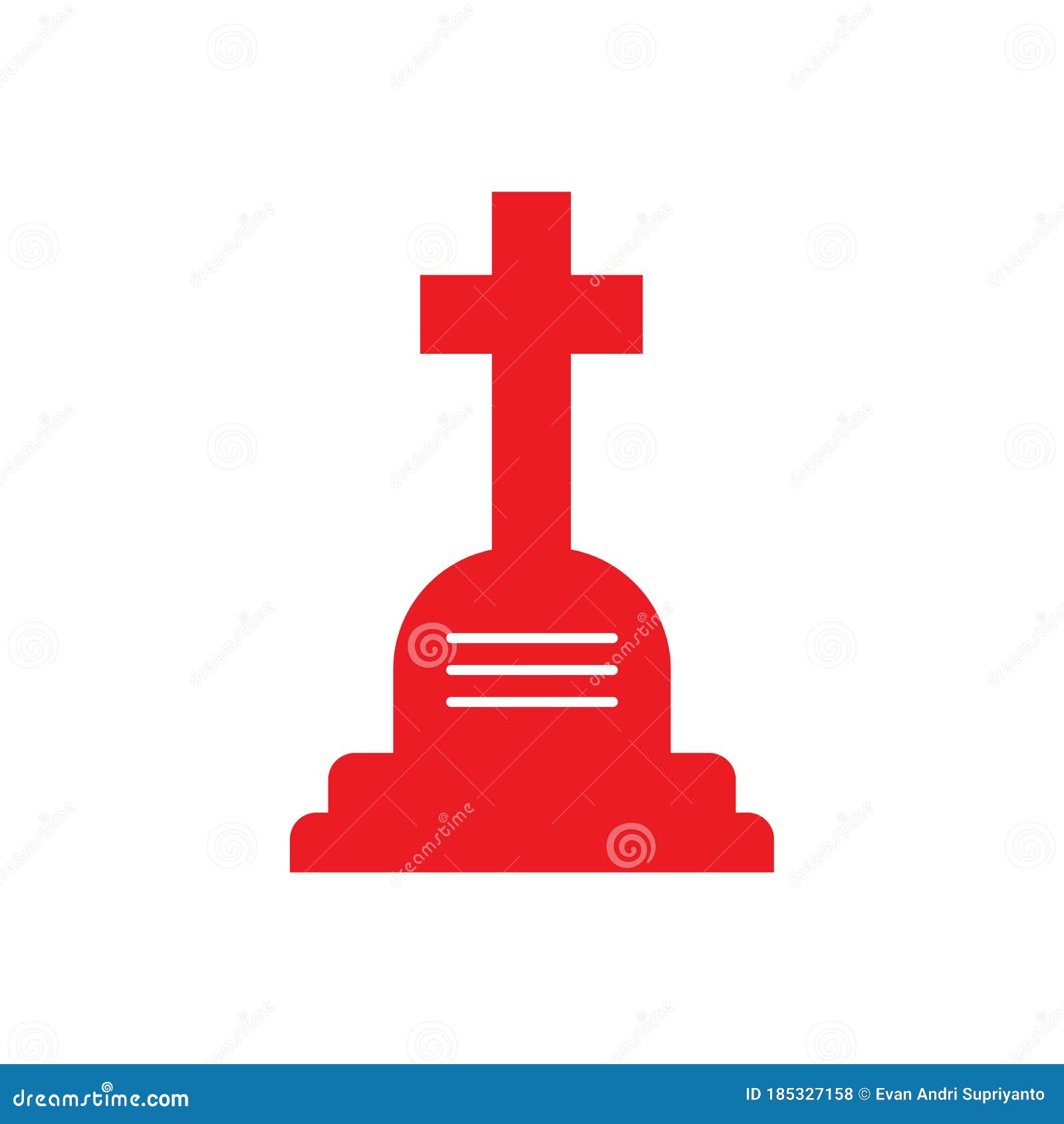 Gravestone Logo Template Vector Symbol Stock Vector - Illustration of ...